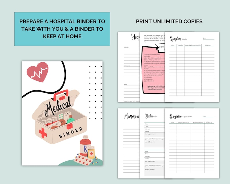 Special Needs Child Medical Binder: Hospital Forms & Advice (PDF ...