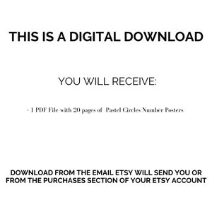 Number Posters, Classroom Decor, Printable Numbers Chart, Bulletin ...