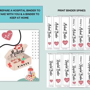 Medical Binder Cover, Hospital Binder Cover, Family Medical Binder ...