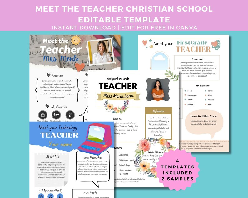 Christian Meet the Teacher Template: Boho School Open House (canva ...