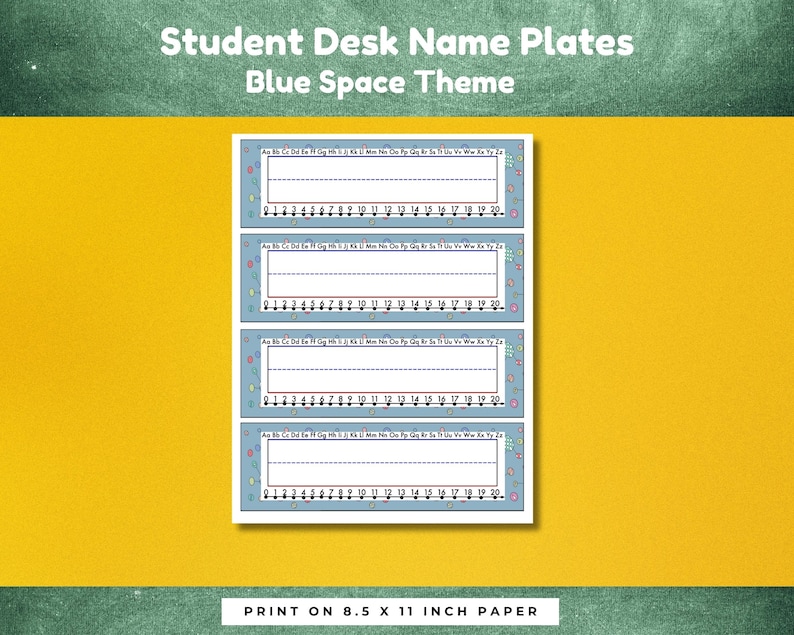 Student Desk Name Plates, Student Desk Plates, Student Name Plates ...