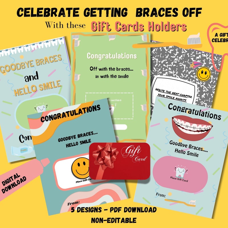 Braces Greeting Card - Etsy