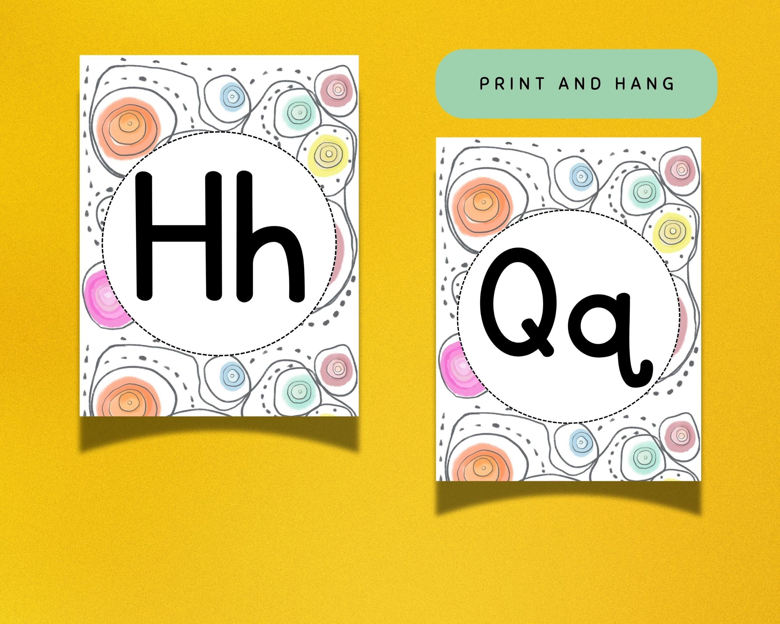 Pastel Alphabet Posters: ABC Classroom Decor (digital Download) - Etsy