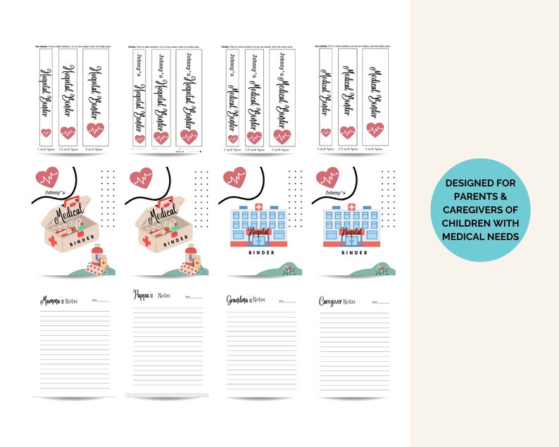 Special Needs Child Medical Binder: Hospital Forms & Advice (PDF ...