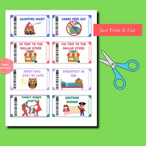 Printable Kids Reward Coupons: Behavior Incentives (PDF) - Etsy