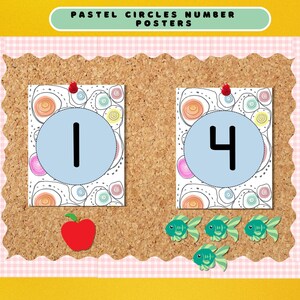 Number Posters, Classroom Decor, Printable Numbers Chart, Bulletin ...