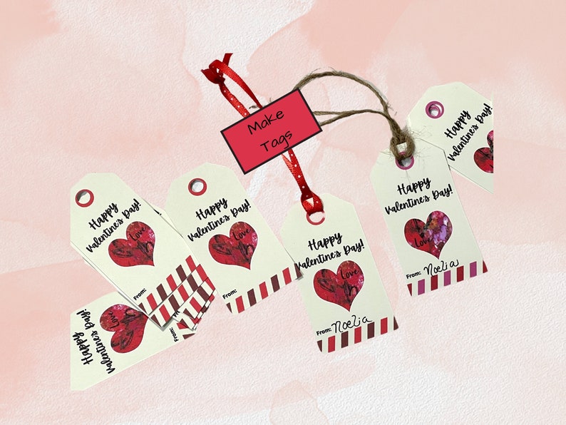 Valentines Day Gift Tags, Valentines Day Printables, Printable Heart ...