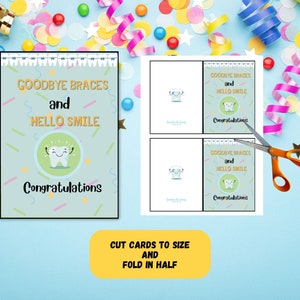 Braces off Congratulations Card: Teen Printable (PDF) - Etsy