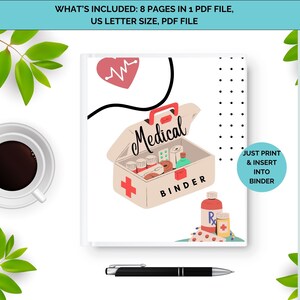 Medical Binder Cover, Hospital Binder Cover, Family Medical Binder ...