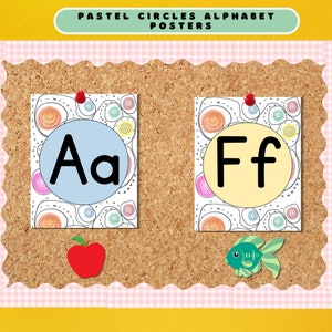 Alphabet Posters, Classroom Decor, Alphabet Printable, Wall Alphabet ...