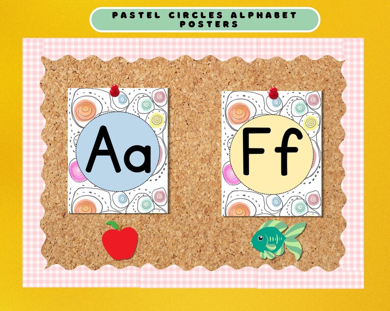 Alphabet Posters, Classroom Decor, Alphabet Printable, Wall Alphabet ...