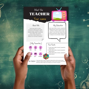 Meet the Teacher Template, Groovy Meet the Teacher, Back to School ...