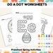 Preschool Coloring Pages, Spring Dot Marker Sheets, A-Z Sheets, Spring ...