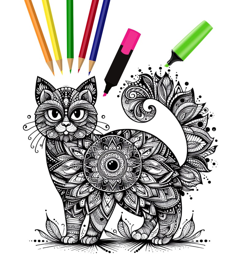 Stress Relief Coloring Book With Coping Techniques Adult Coloring Book ...