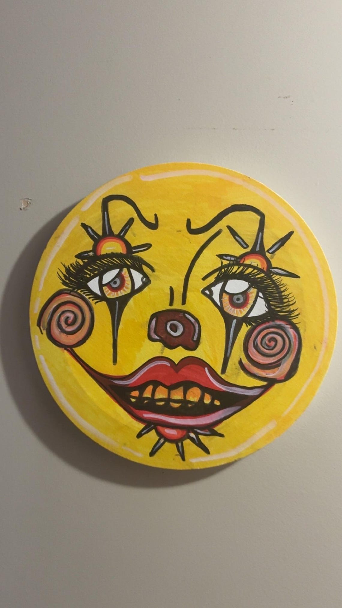 Sunshine Clown (painting) - Etsy