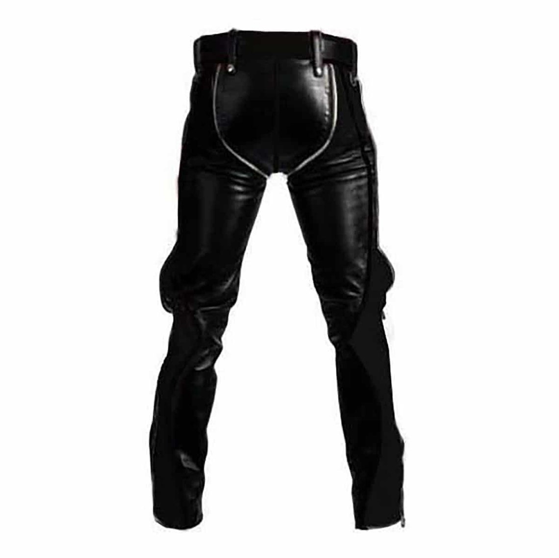 Hombre Vaca Cuero Bondage Pantalón Heavy Duty Bdsm Panta Negro Etsy España