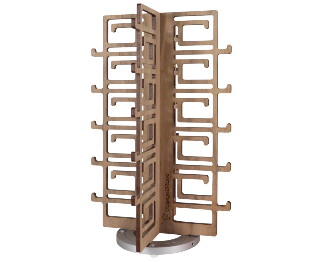 20 Ct Wood Rotating Sunglasses Rack - Walnut- Chinoiserie Collection - Etsy