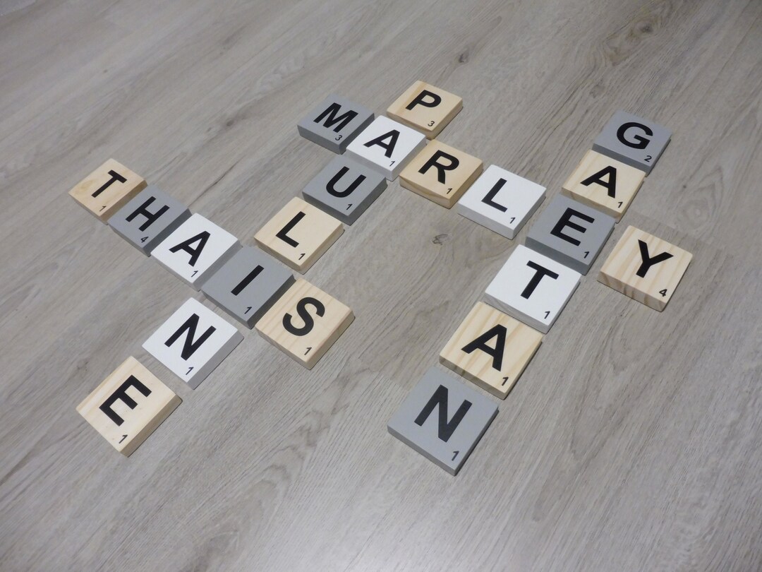 Giant Wooden Scrabble Letter, Wooden Letter, Wood Name, Letter, Girl ...