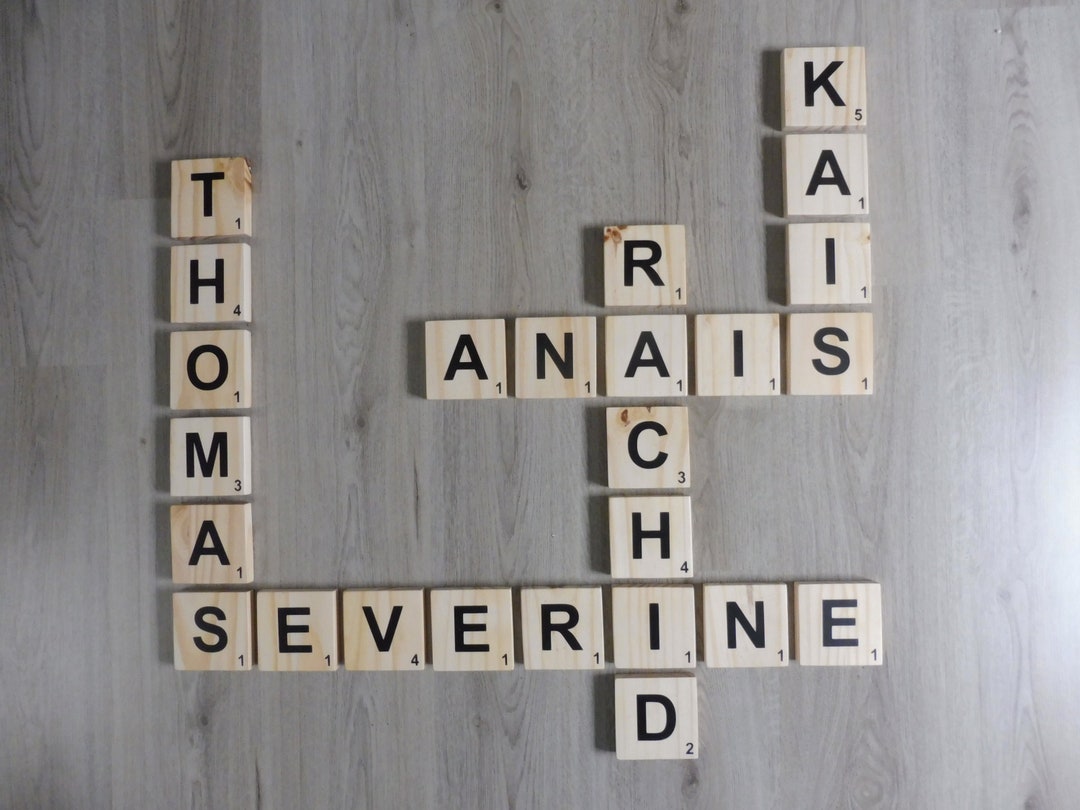 Giant Wooden Scrabble Letter, Wooden Letter, Wood Name, Letter, Girl ...