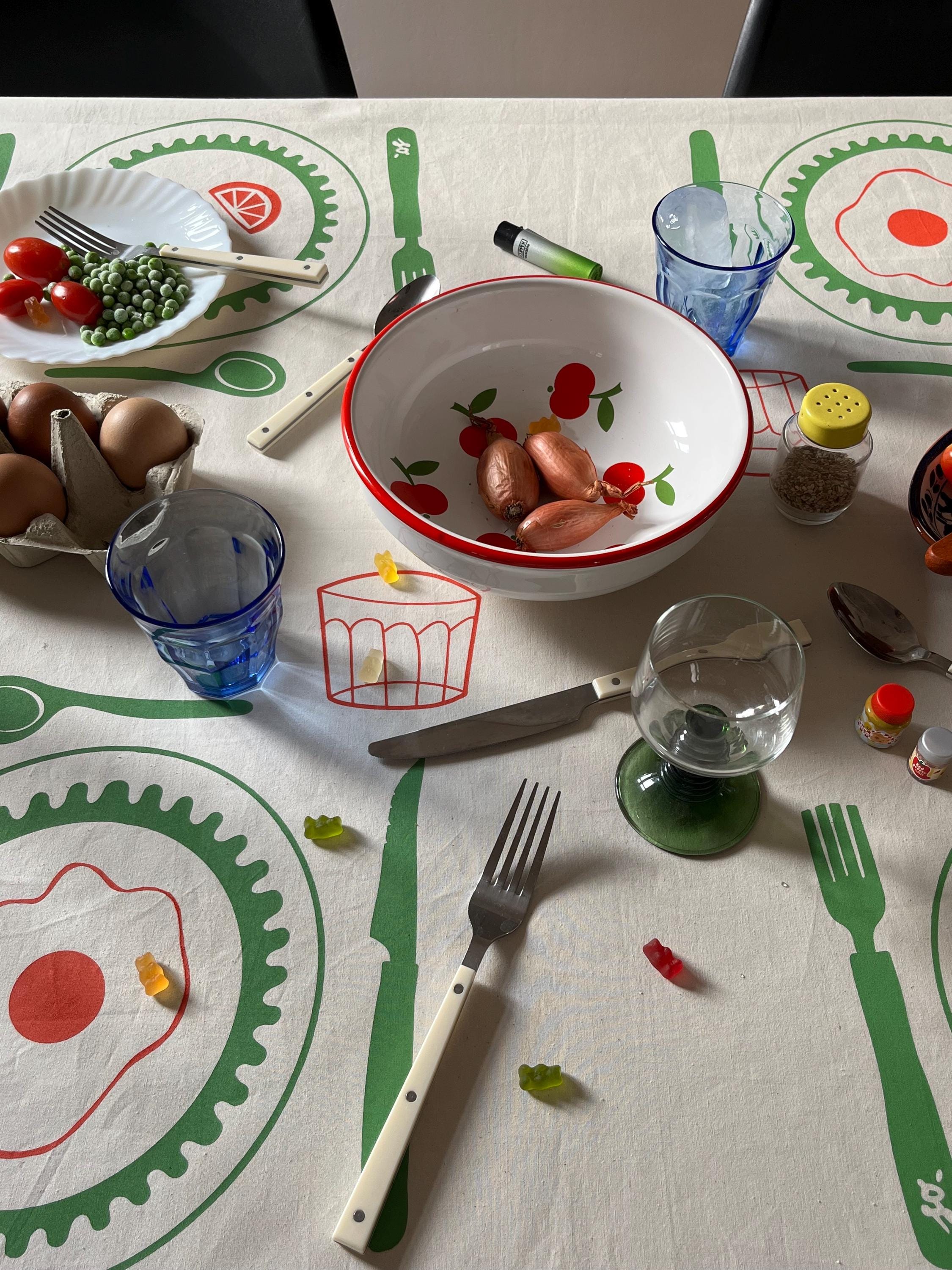 SOBREMESA Tablecloth • Handprinted • Handmade • Table Dressing • Home ...