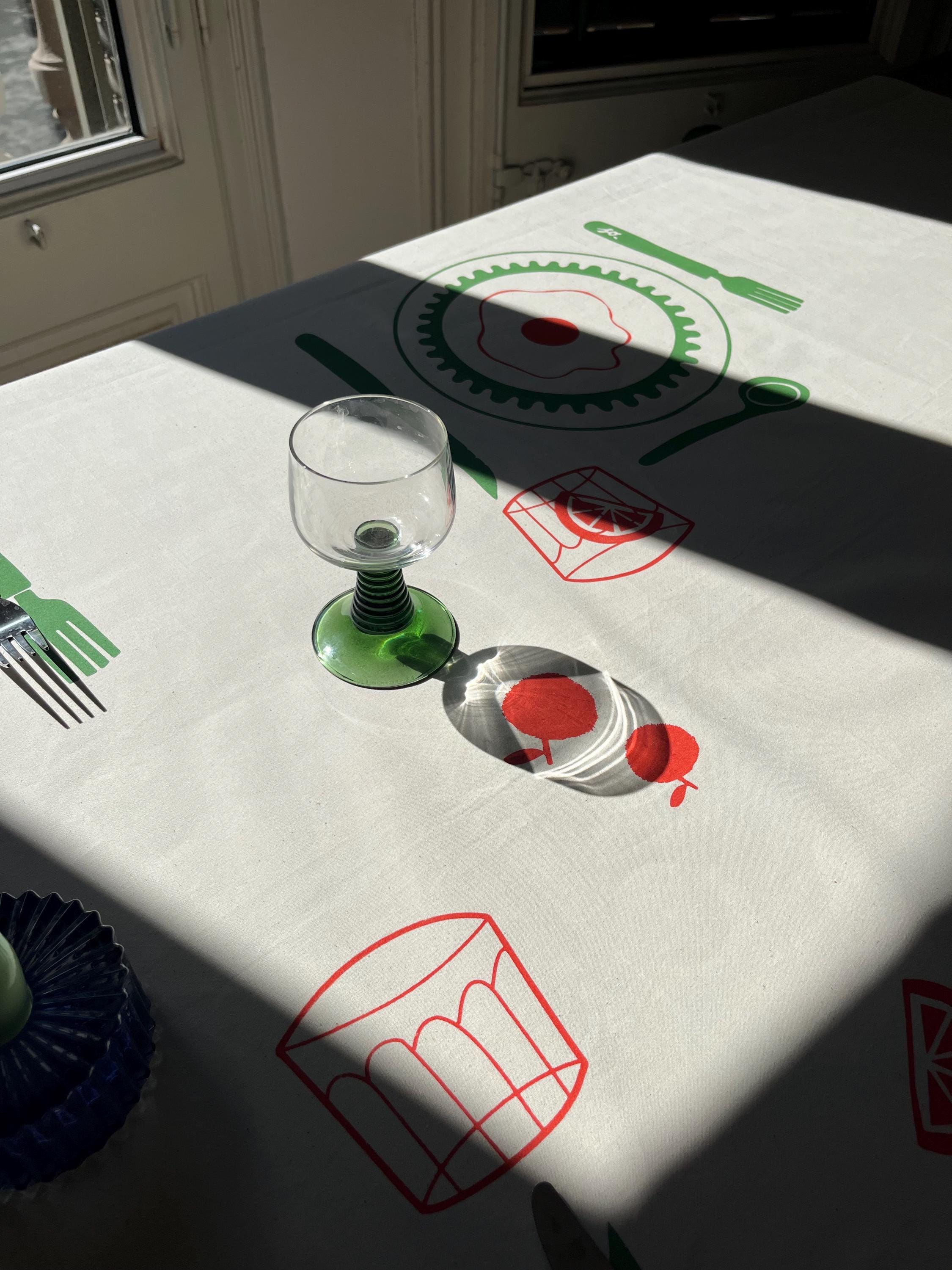 SOBREMESA Tablecloth • Handprinted • Handmade • Table Dressing • Home ...