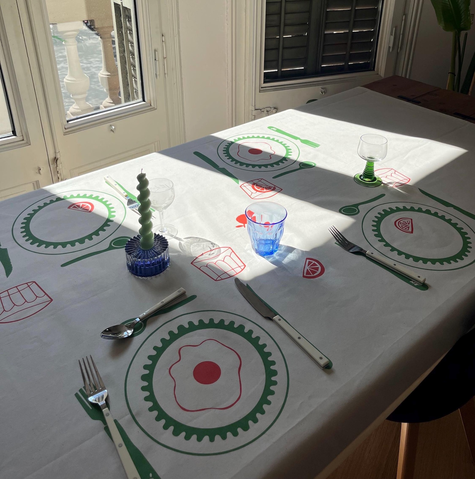 SOBREMESA Tablecloth • Handprinted • Handmade • Table Dressing • Home ...