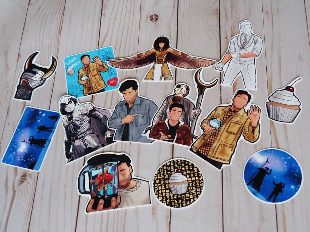 Moon Knight Sticker Pack for Laptops Waterbottles and More Steven Grant ...