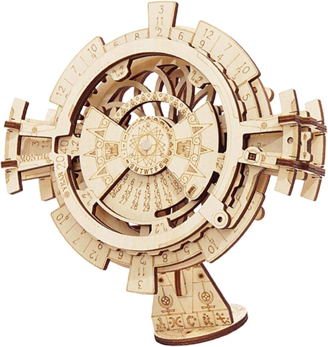 ROKR Perpetual Calendar – DIY 3D Wooden Puzzle Kit - Etsy
