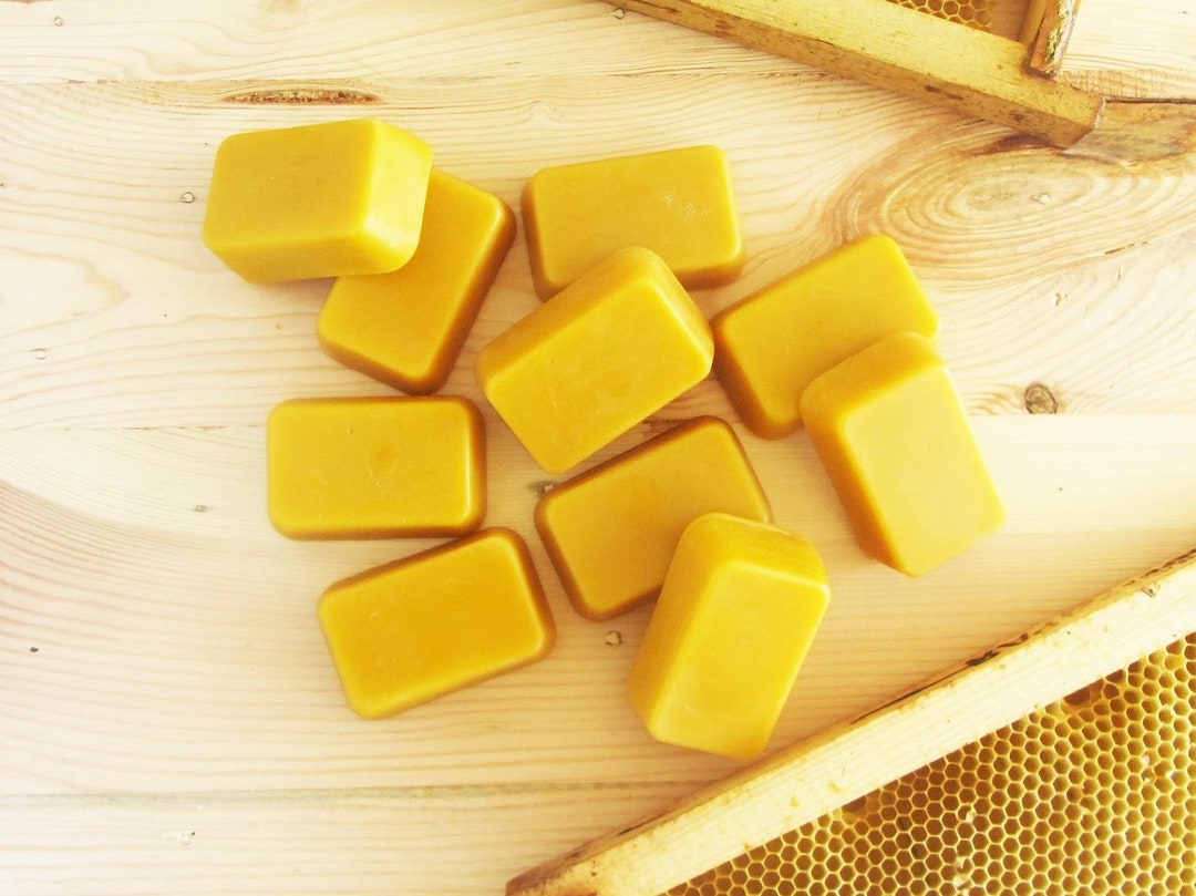 100% Beeswax Bars, Pure Beeswax Blocks, Cosmetic Grade, Good for Candle ...