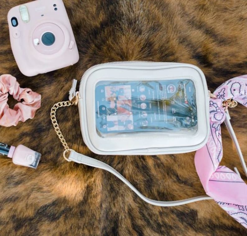 The Trevi RFID Crossbody Champaign Touch Screen Purse W/strap - Save ...