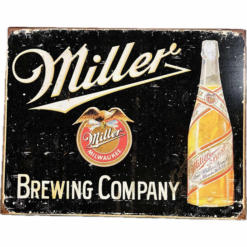 Metal Sign - American Sign Miller Lite Bottle 12.5" X 16 - Etsy