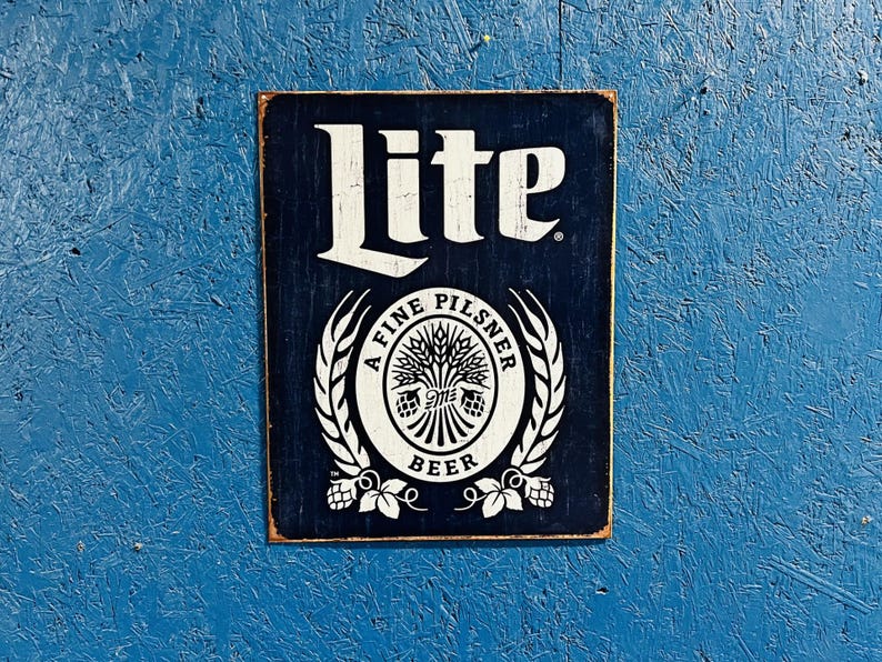 Metal Sign - American Sign Miller 12.5"16 - Etsy