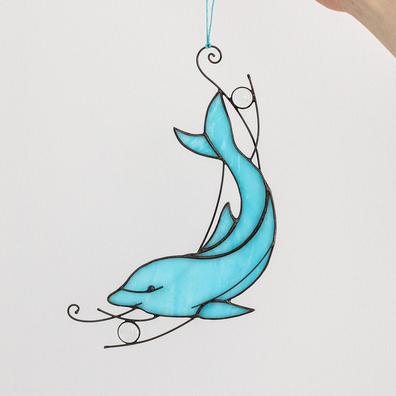 Dolphin Suncatcher - Etsy
