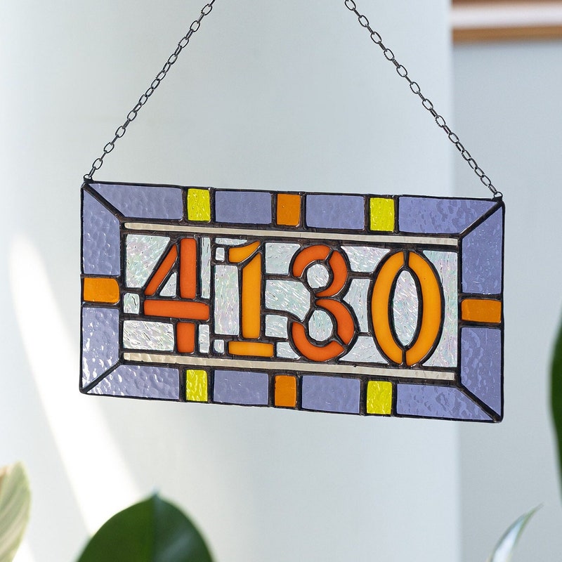 Stained Glass Numbers - Etsy