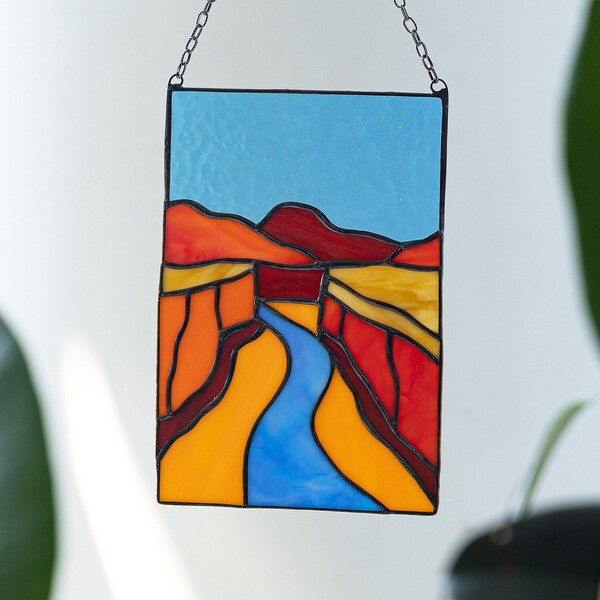 Stained Glass River - Etsy