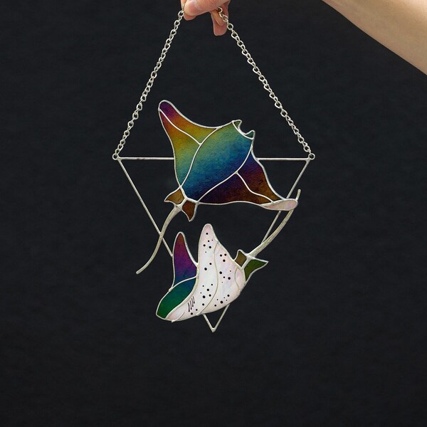 Stained Glass Manta Ray - Etsy