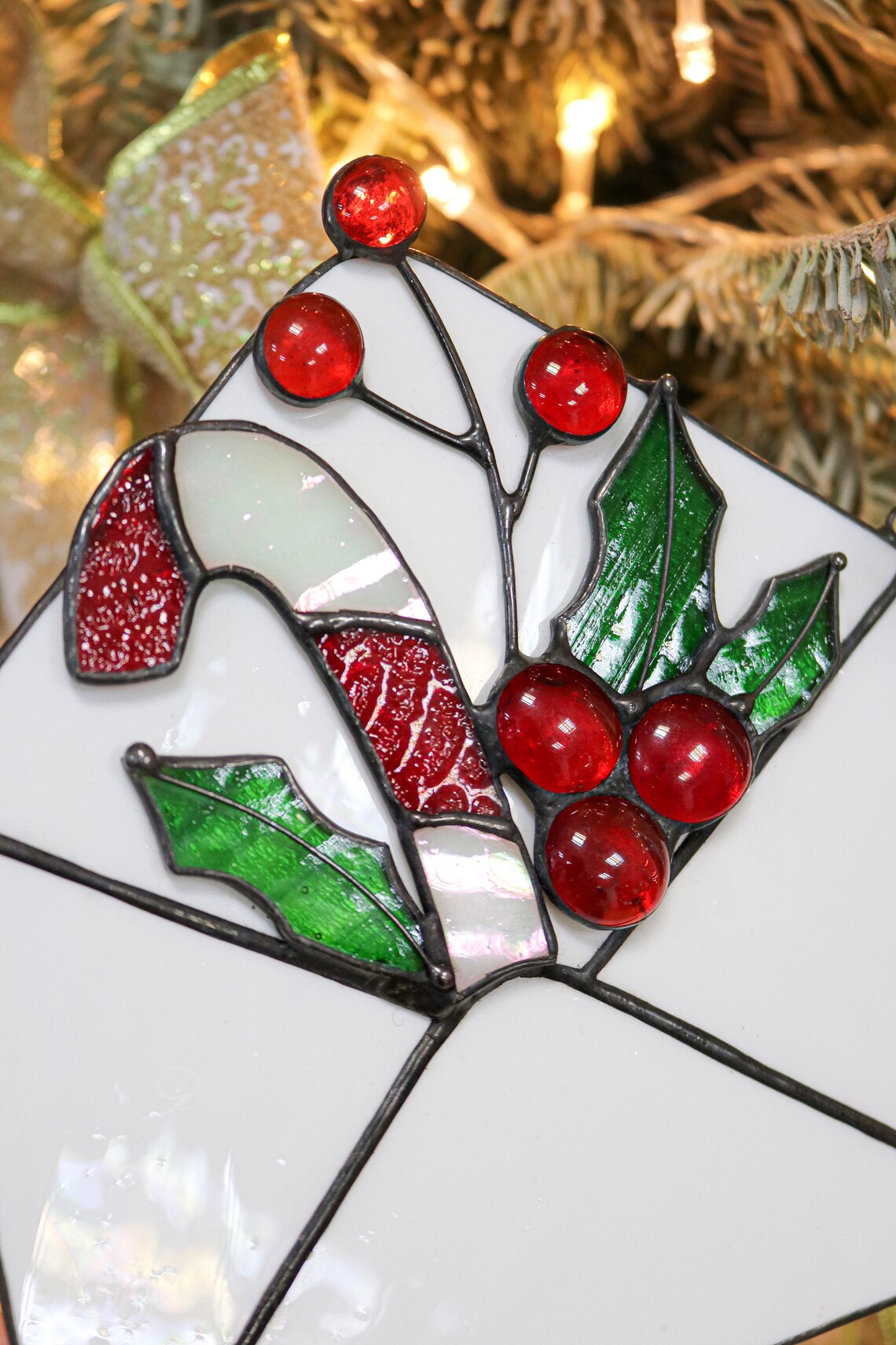 Stained Glass White Envelope Suncatcher Woman Gift Home Decor - Etsy