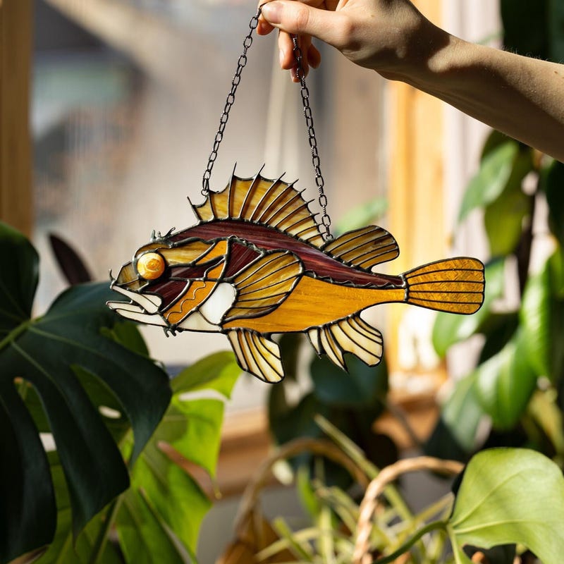 Bass Stained Glass - Etsy