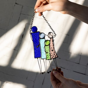 Stained Glass Gift Family, Memorial Gift, Personalized Mothers Day Gift ...