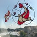 Stained Glass Red Fish Fancy Carp Suncatcher Tiffany Gift Farmhouse ...