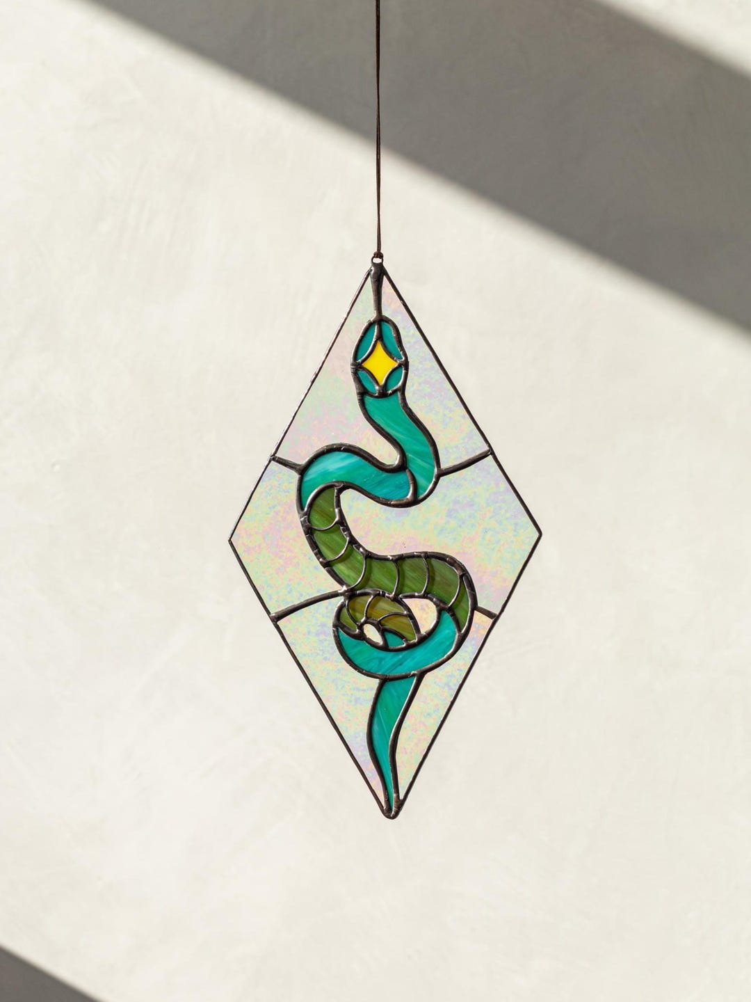 Stained Glass Sun Catcher Snake Cobra Decor Suncatcher Picture Home ...