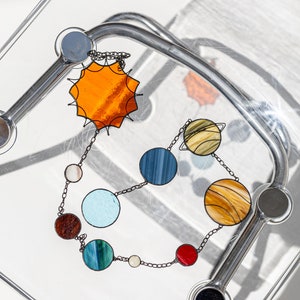 Dream Sun Catcher Planets Suncatcher Real Stained Glass Galaxy ...