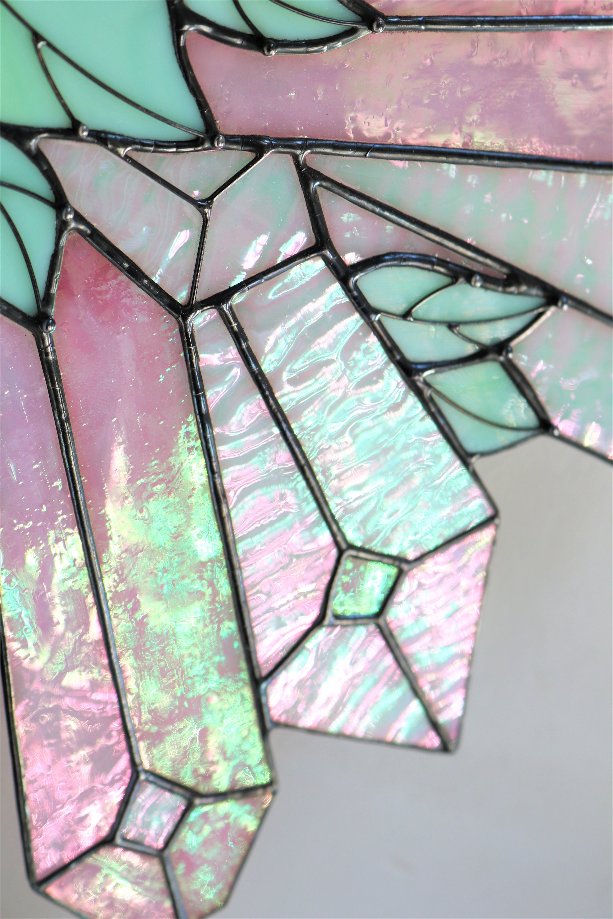 Stained Glass Window Hangings Pink Corner Crystals Sister - Etsy
