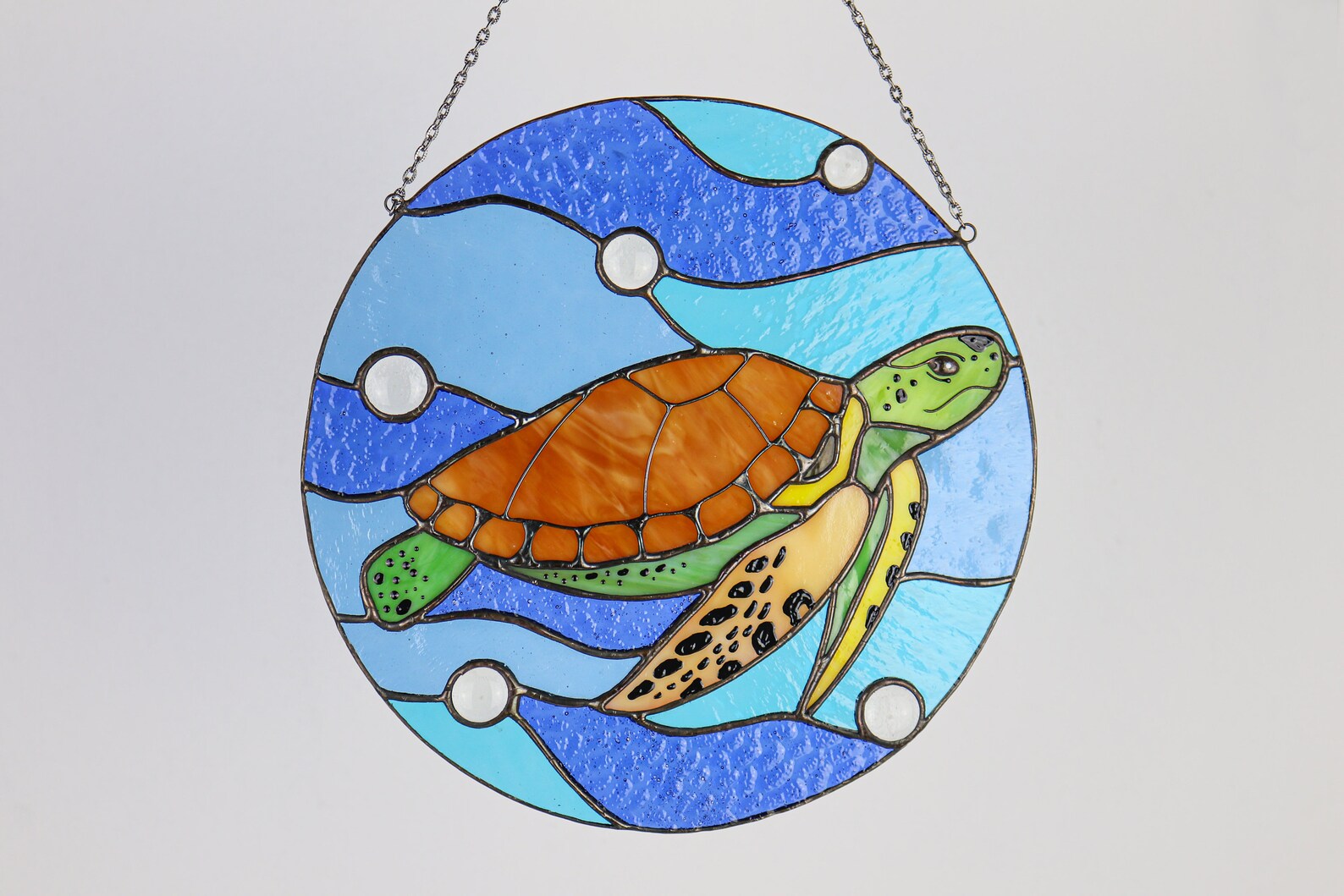 Turtle Suncatcher Stained Glass Decor Home House Window Wall Hangings ...