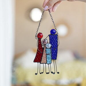 Stained Glass Gift Family, Memorial Gift, Personalized Mothers Day Gift ...