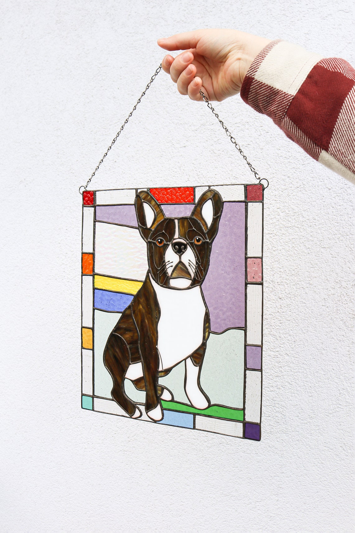 Custom Stained Glass Dog Pet Wall Art Window Hangings - Etsy