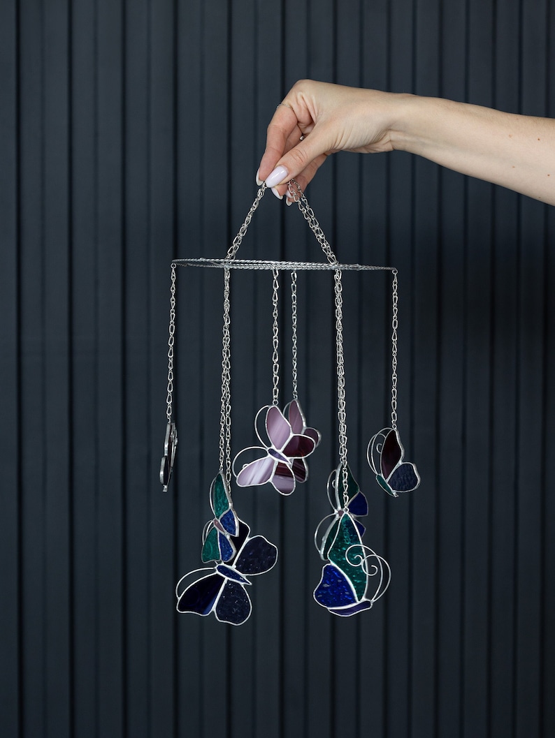 Stained Glass Butterfly Suncatcher, Home Window Decoration - Etsy Australia