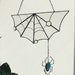 Halloween Stained Glass Spider Web Cobweb Net Suncatcher Black Home ...