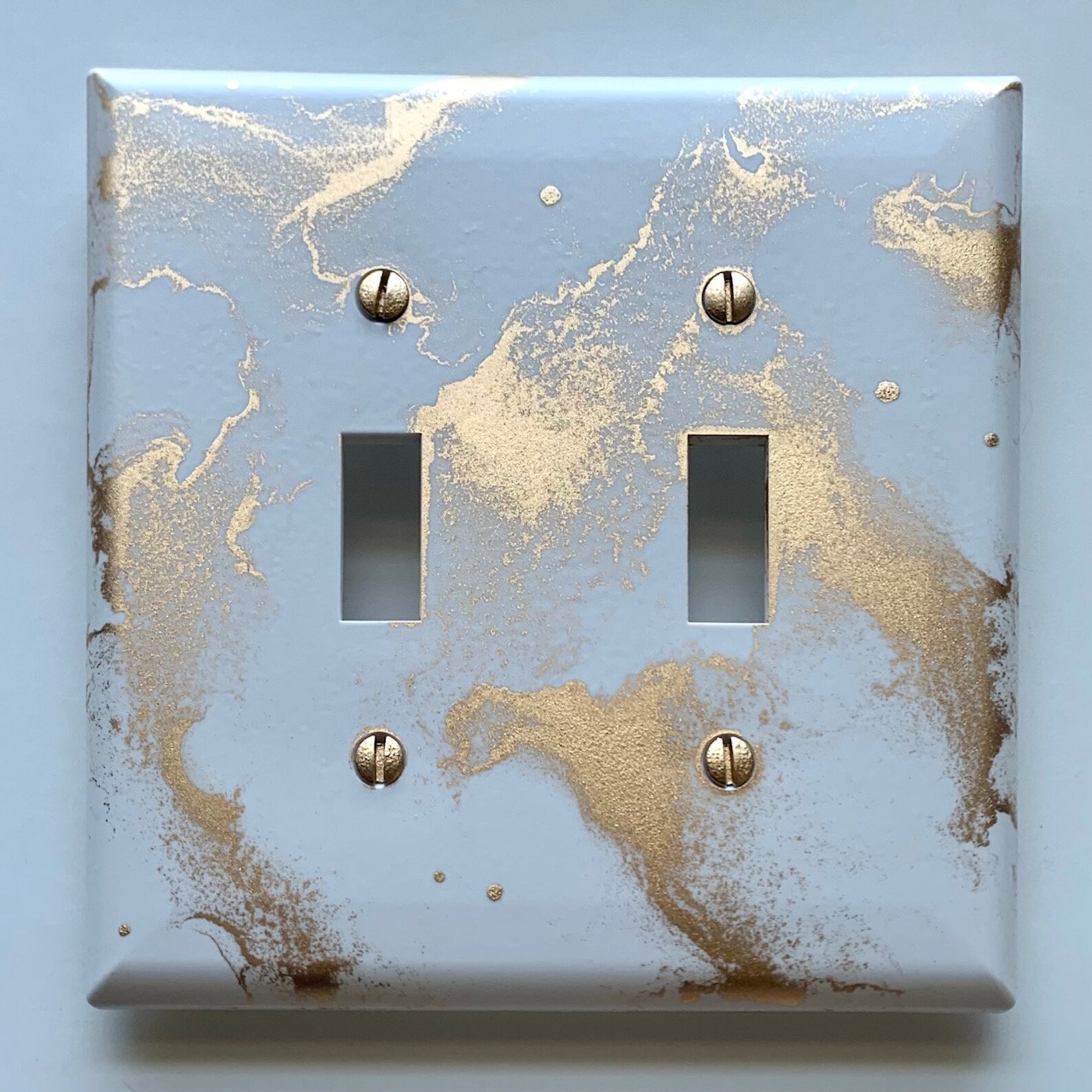 Metallic Gold Abstract Art Light Switch / Electrical Outlet | Etsy