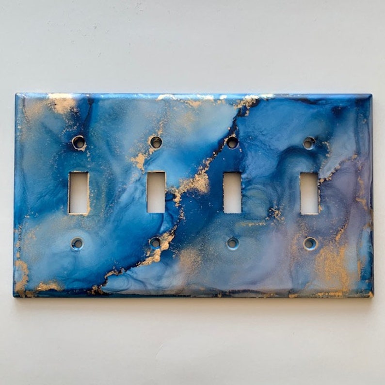 Colorful Abstract Art Light Switch / Electrical Outlet Cover - Etsy